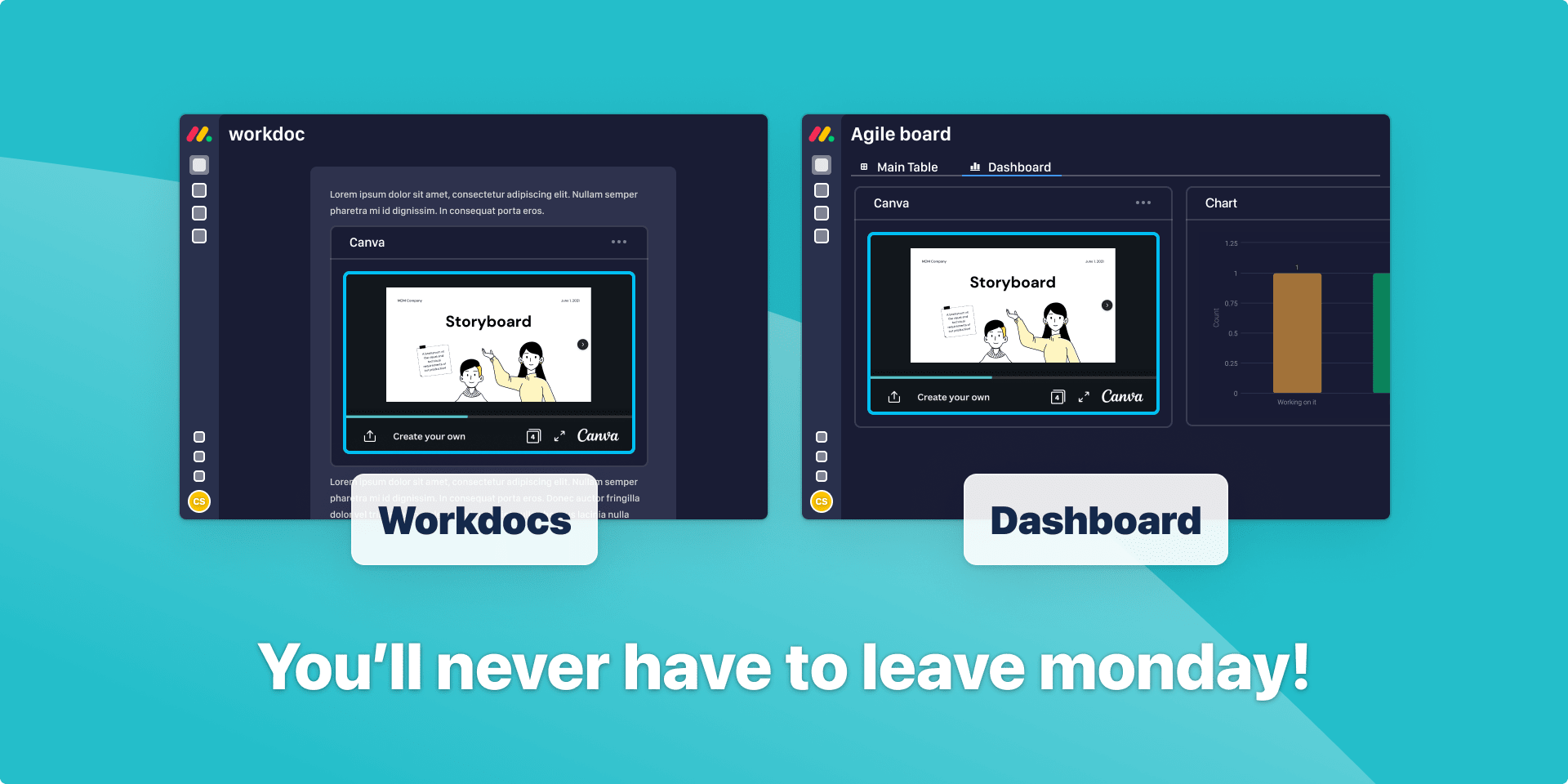 Canva Embedded • Apps for monday.com
